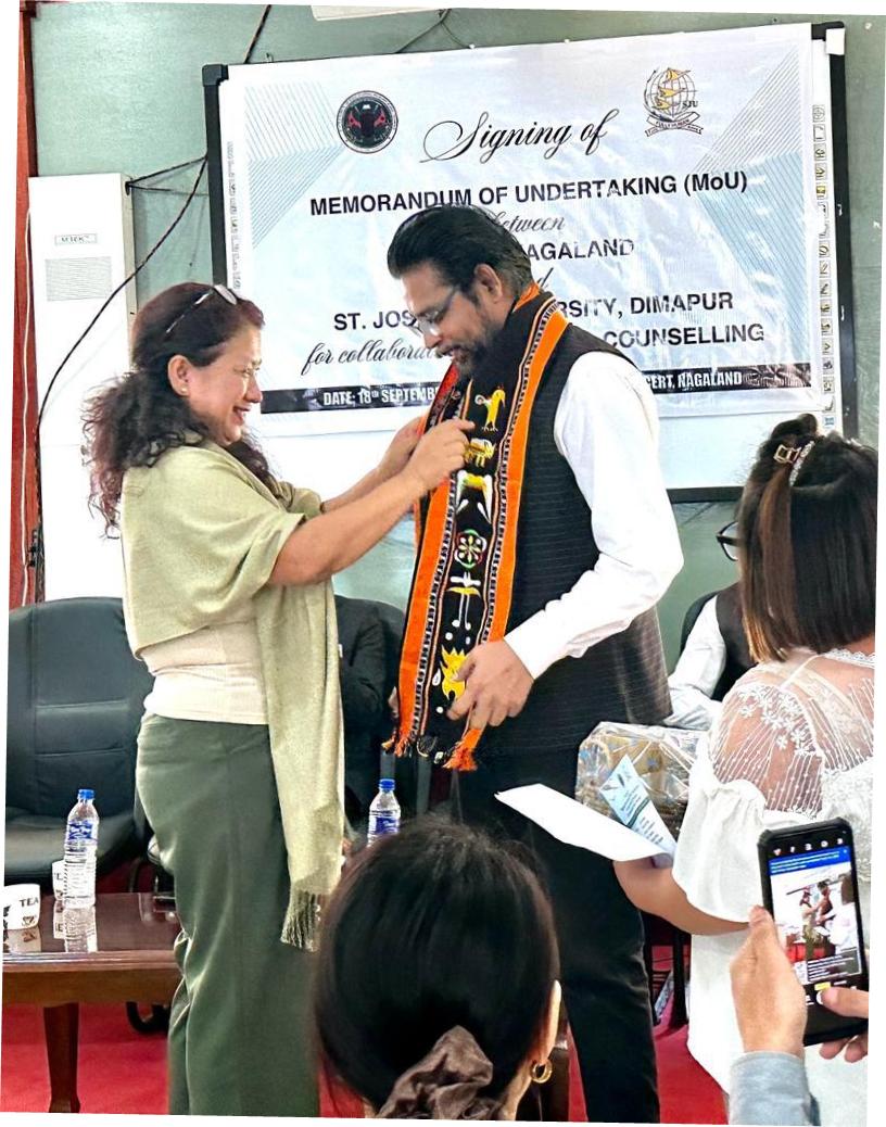 Signing of MoU between SCERT, Nagaland and St. Joseph’s University ...