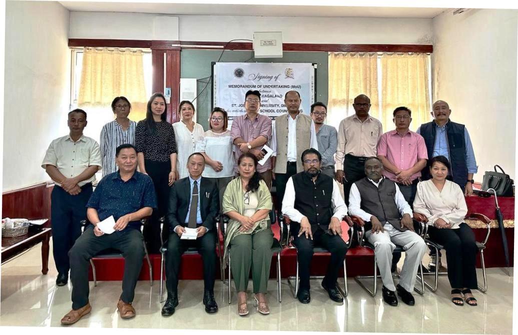 Signing of MoU between SCERT, Nagaland and St. Joseph’s University ...
